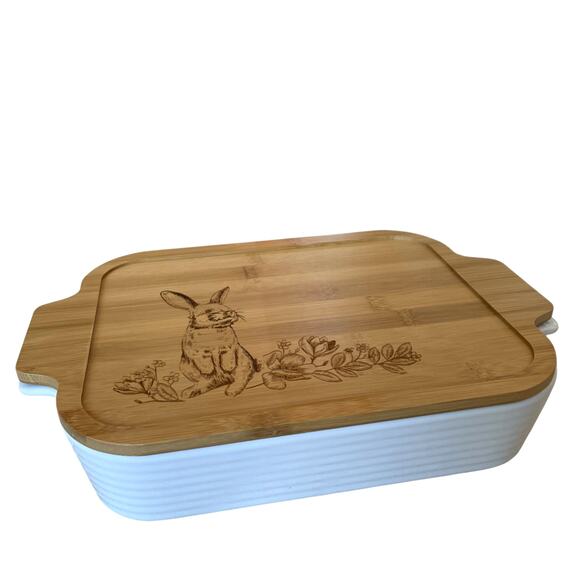 The Bakeshop | Kitchen | The Bakeshop Etched Bunny Oven To Table Baker ...
